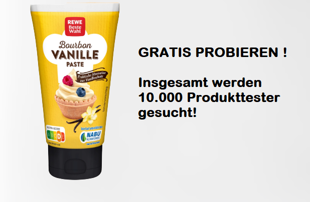 REWE Beste Wahl Bourbon Vanille Paste gratis testen | Gratiswunder.de ...